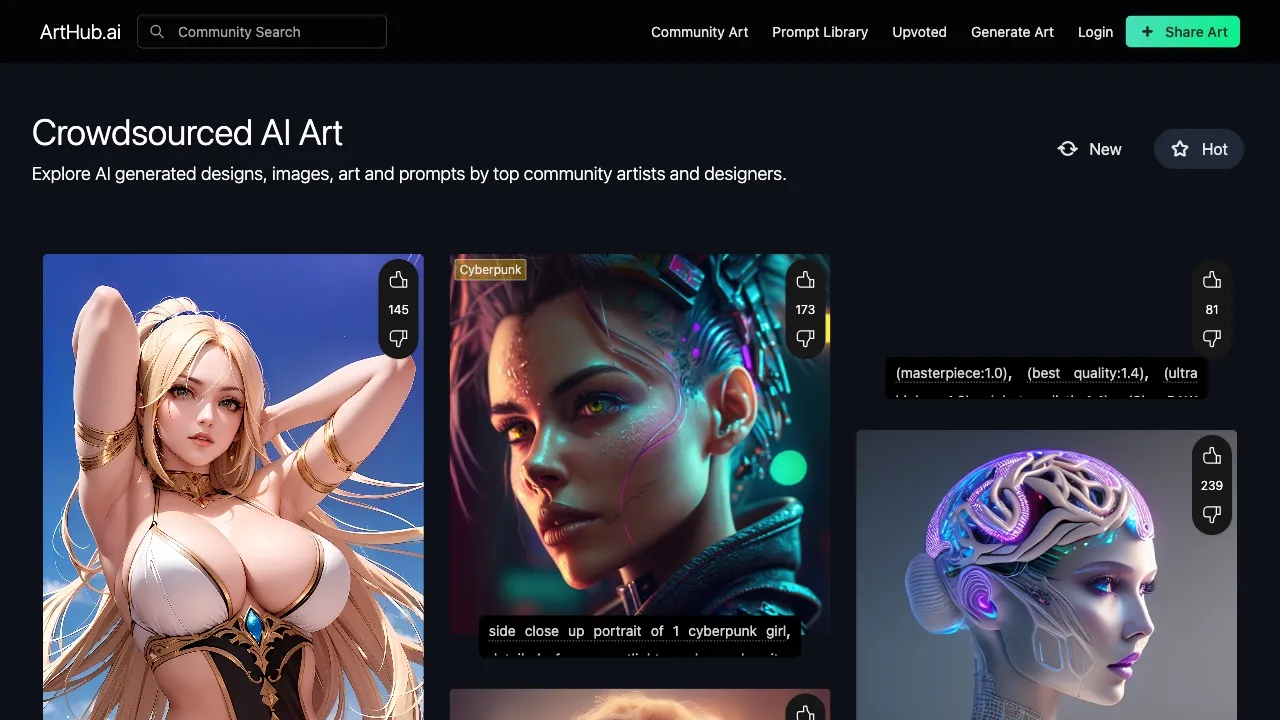 Arthub.ai: Discover, Create, and Share AI Art | Creati.ai