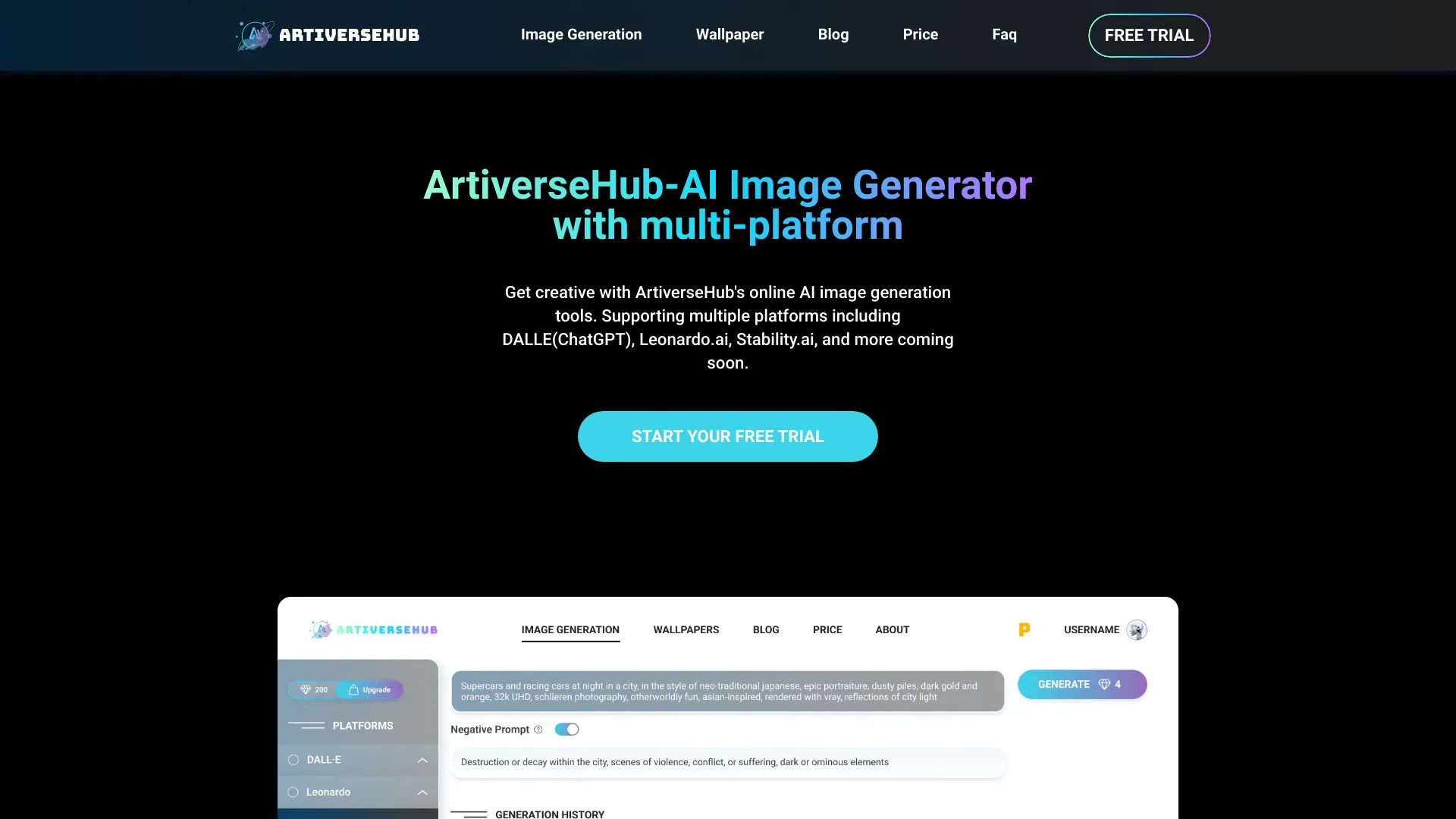 ArtiverseHub.AI - Multi-AI Art Generator & Free Prompt Marketplace ...