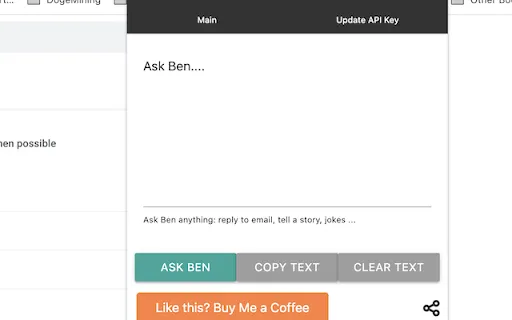 Ask Ben: Chat GPT Anywhere – Asistencia AI Rápida | Creati.ai