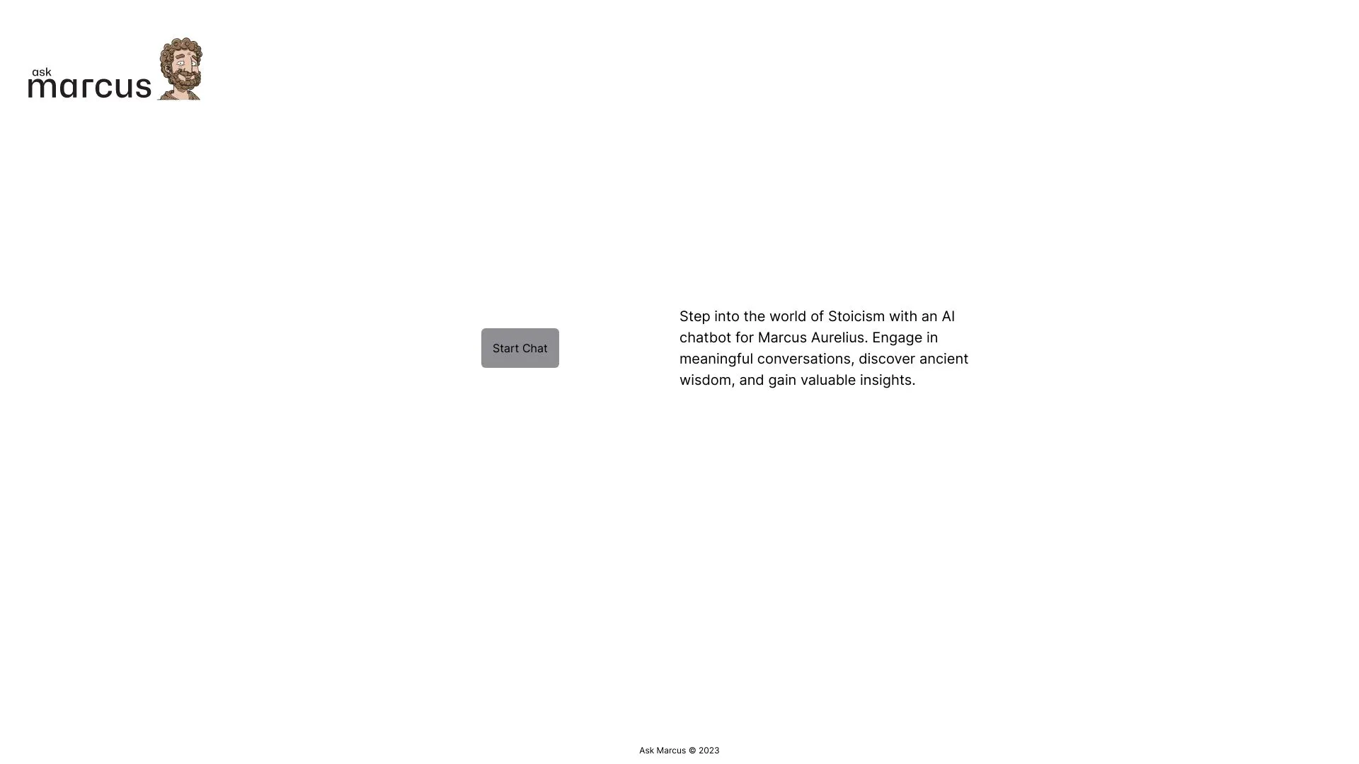 Ask Marcus - Chatbot de IA inspirado en Marco Aurelio | Creati.ai