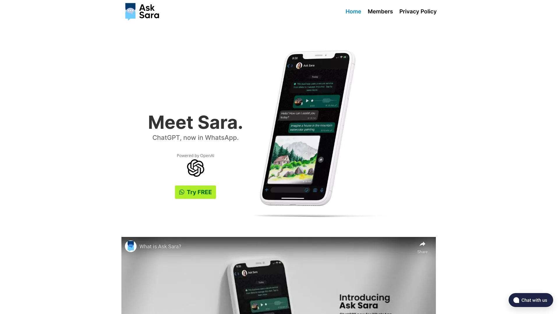 AskSara AI - Your Versatile WhatsApp Chatbot | Creati.ai