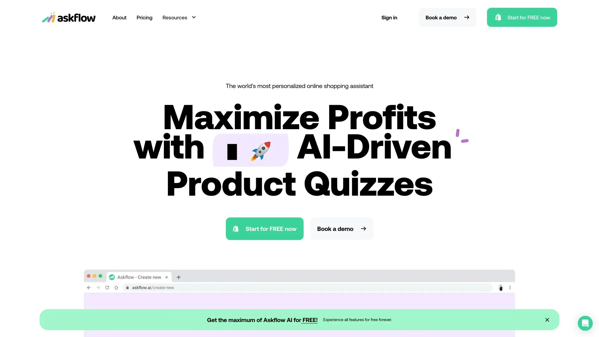 Askflow: AI-powered Shopify Product Quiz App | Creati.ai