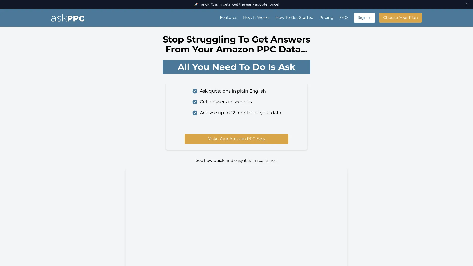 askPPC: Simplify Amazon PPC Data Analysis with AI Assistance | Creati.ai