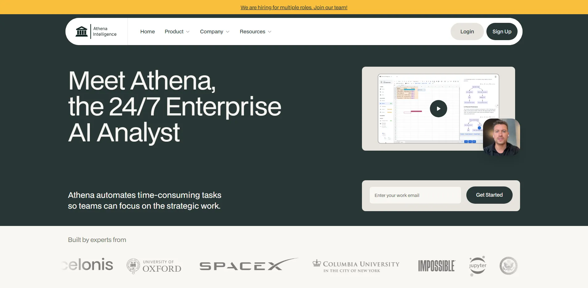 Athena Intelligence - Insights de Dados Impulsionados por IA | Creati.ai