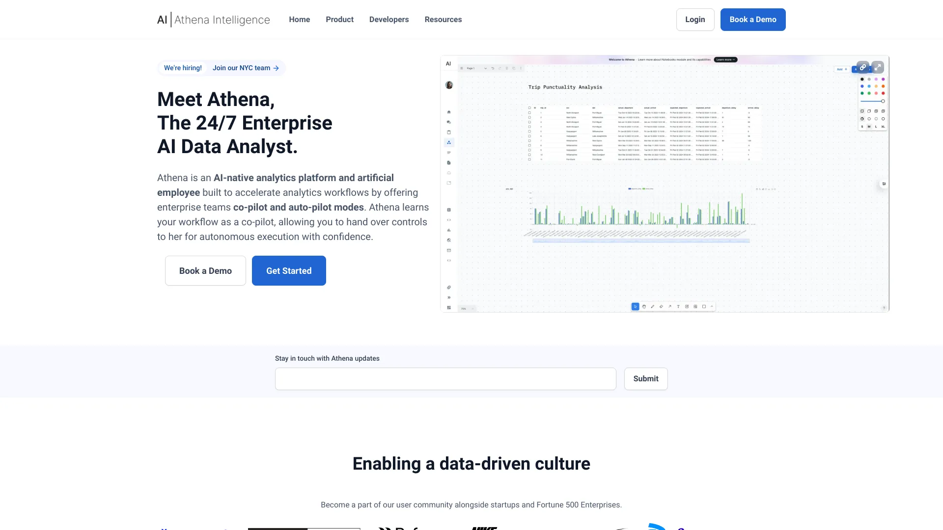 Athena Intelligence: Plataforma de Análisis Nativa en IA | Creati.ai