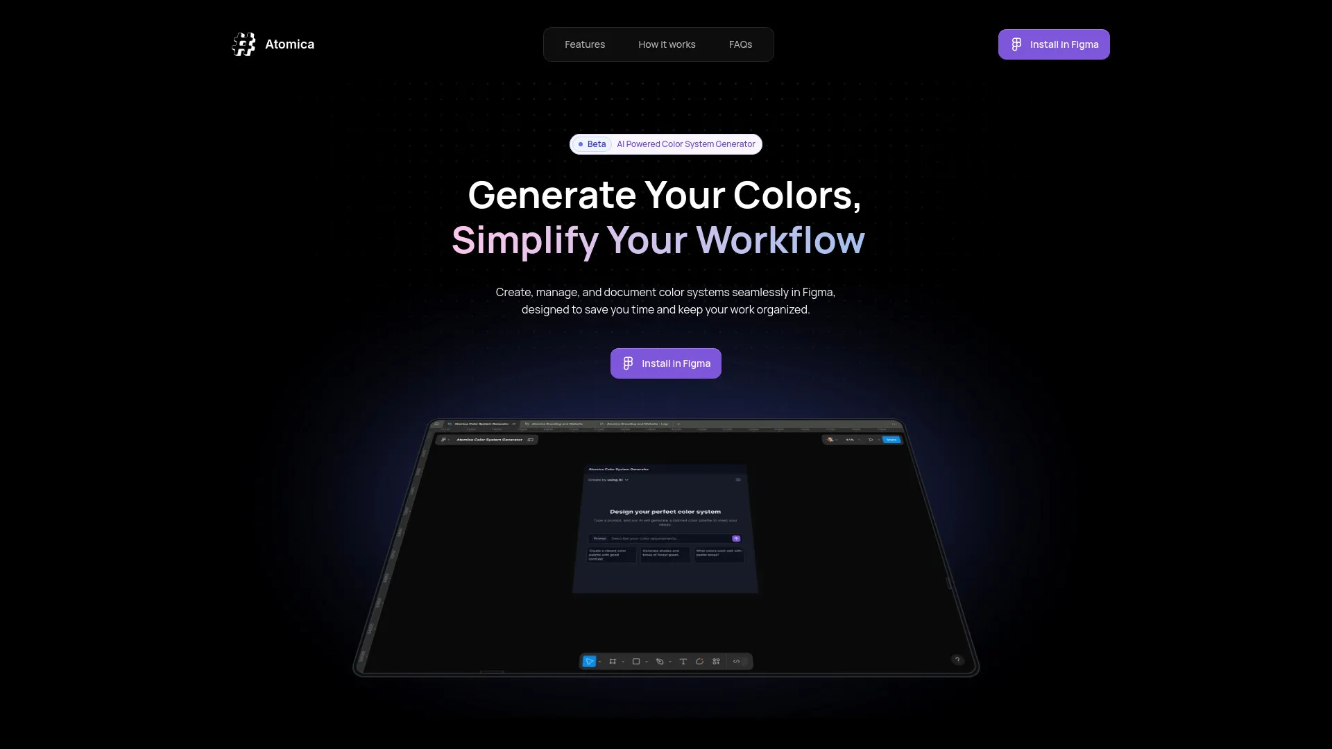 Atomica: AI-Powered Color System Generator for Designers | Creati.ai