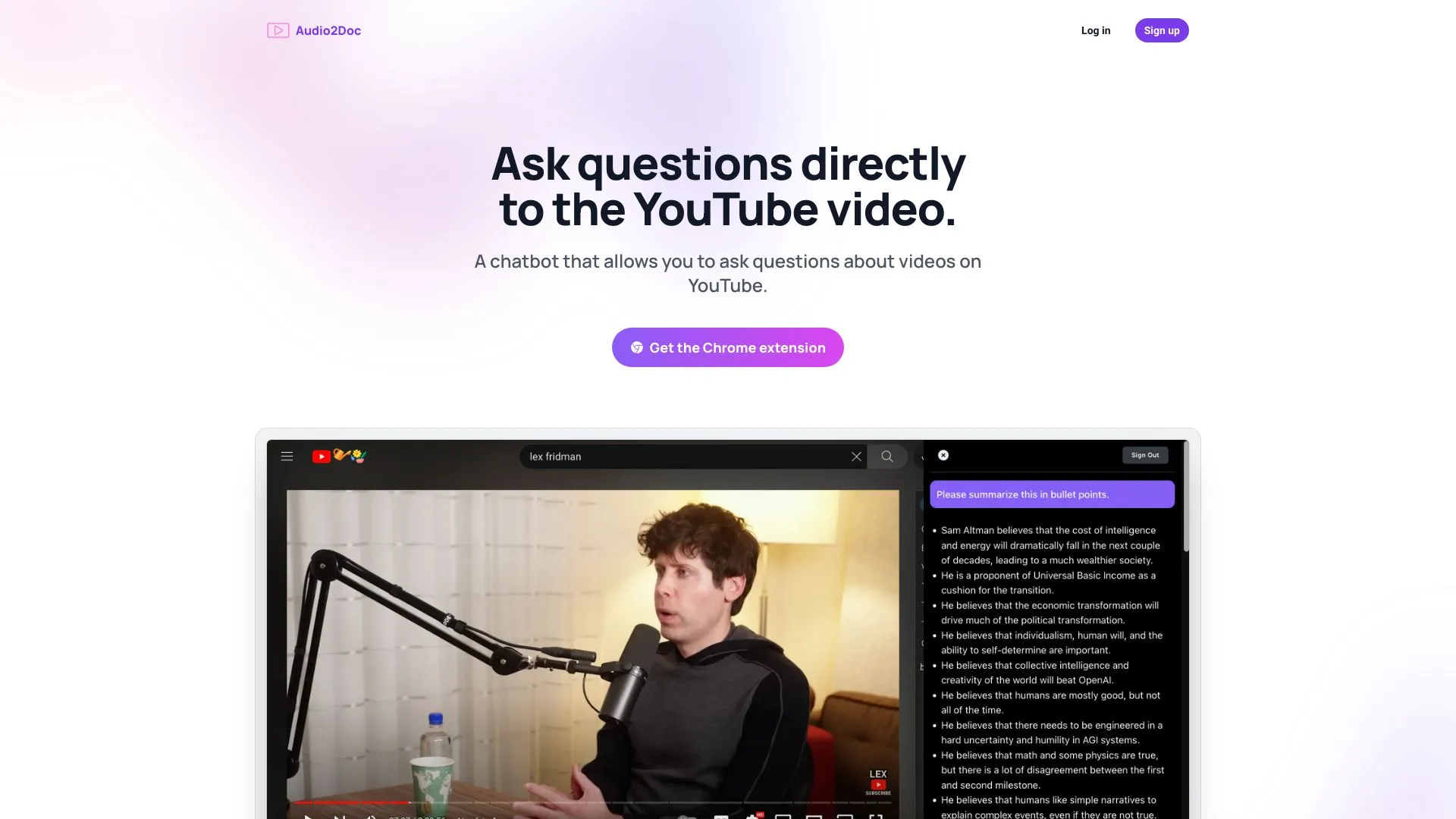 Convert Audio to Documents - Audio2Doc | AI-powered Transcription | Creati.ai