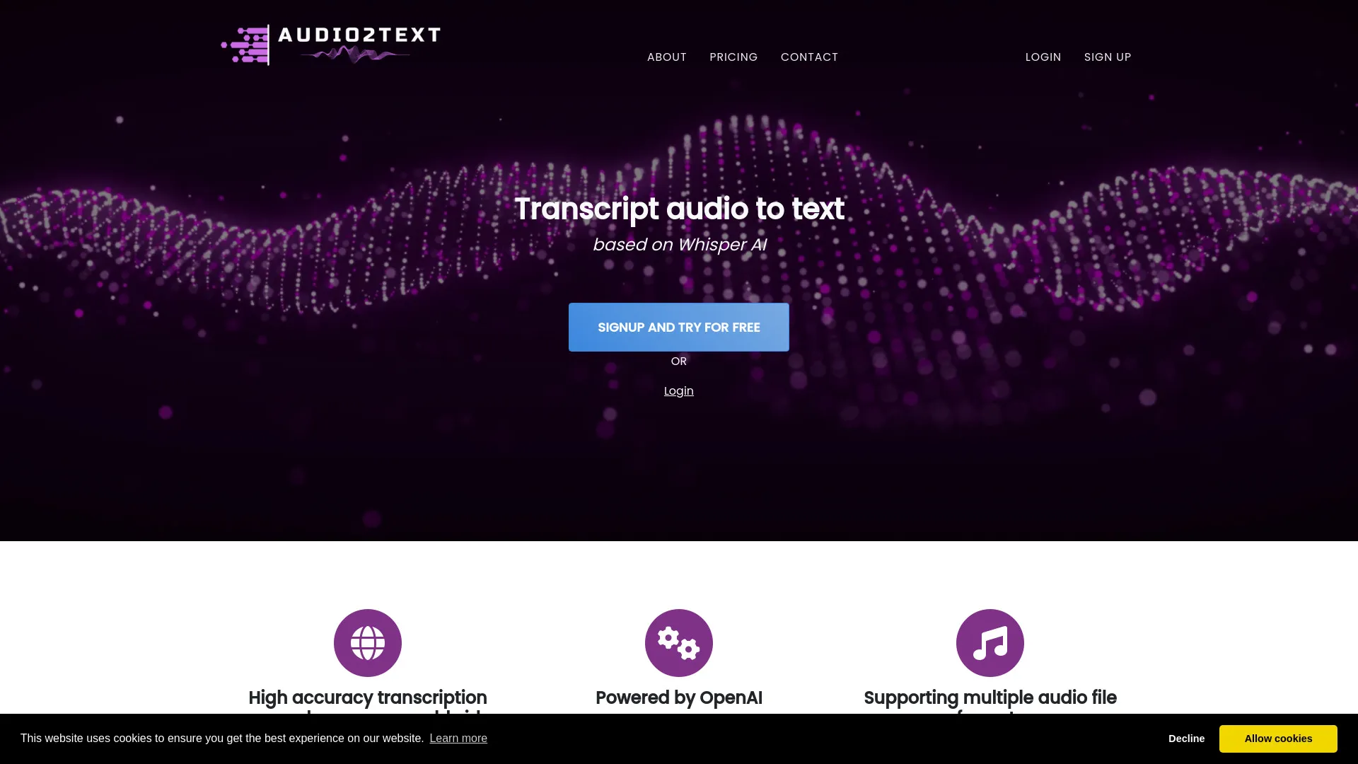 Accurate Audio Transcription | Convert Speech to Text | Creati.ai
