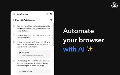 AutoBrowser - Automate Your Browser with AI | Creati.ai