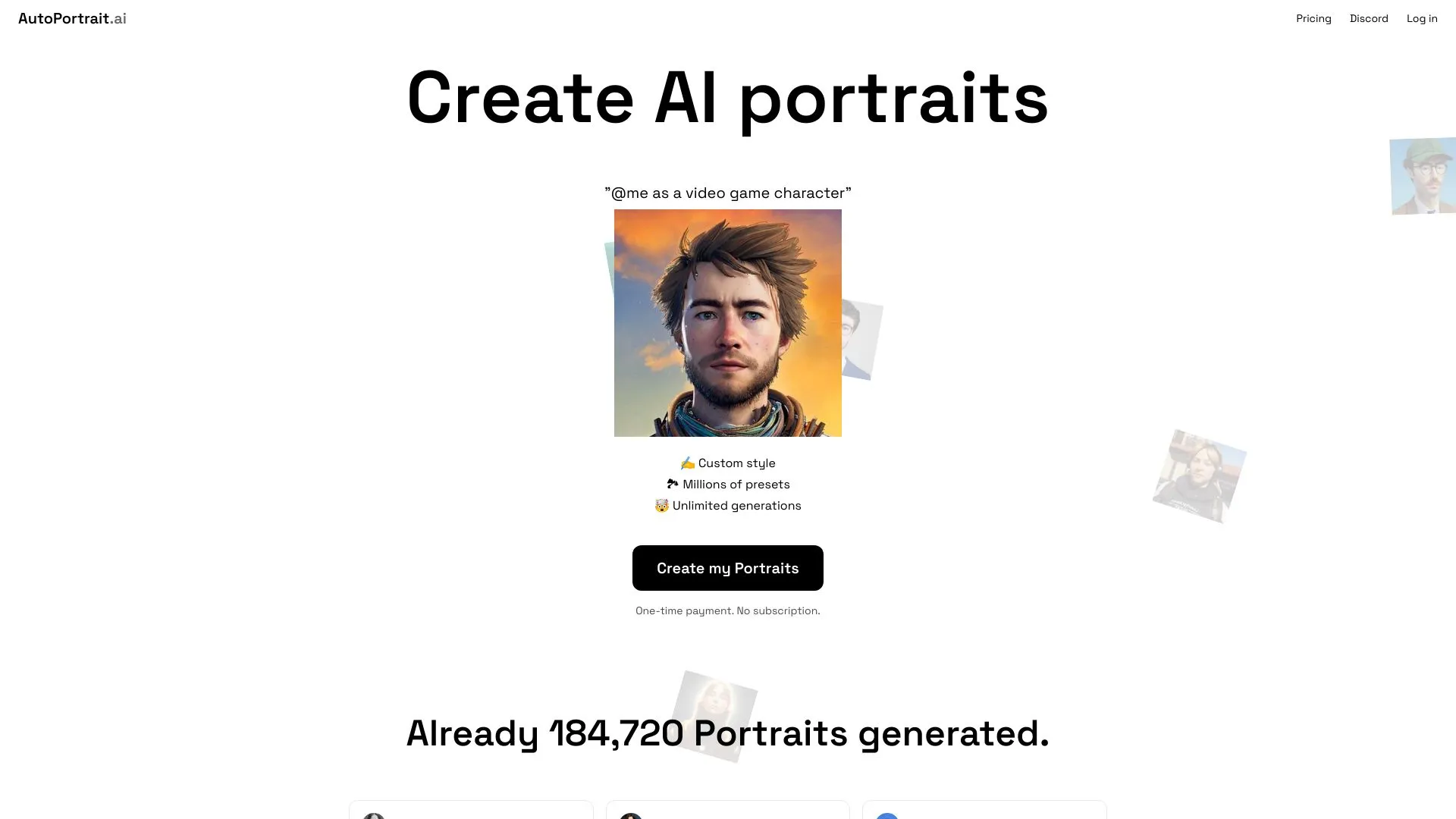 AutoPortrait.ai - Retratos Únicos Generados por IA | Creati.ai