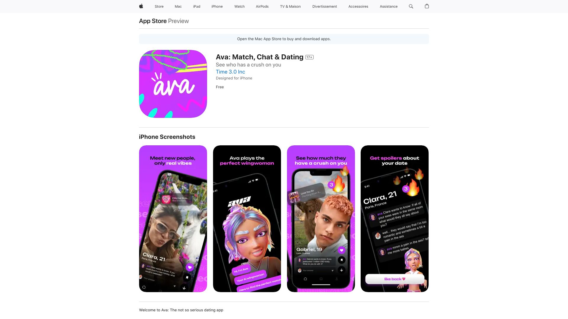 Ava: Match, Chat & Dating - Find Your Perfect Match | Creati.ai