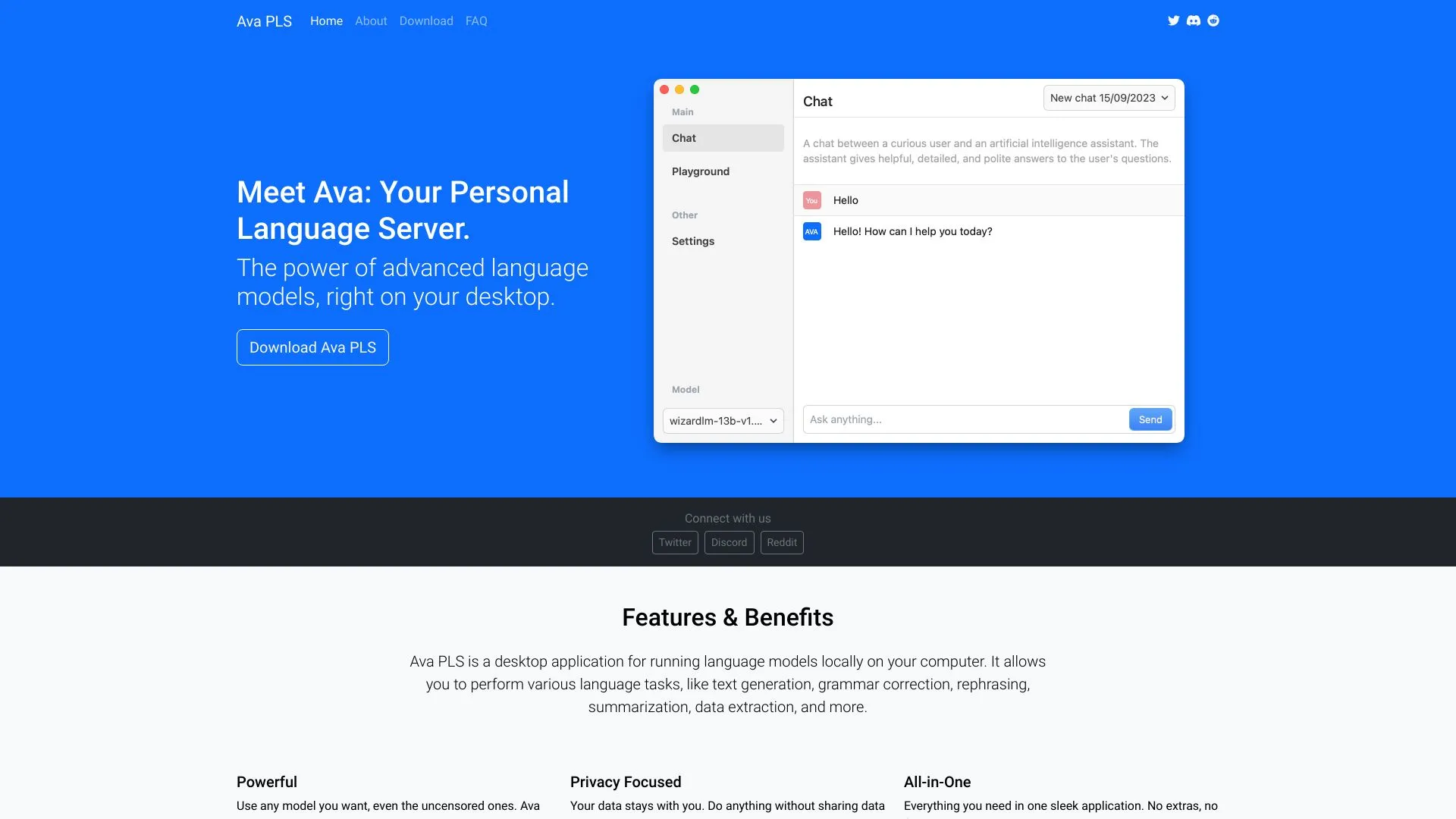AVAPLS - Run Large Language Models Locally | Creati.ai