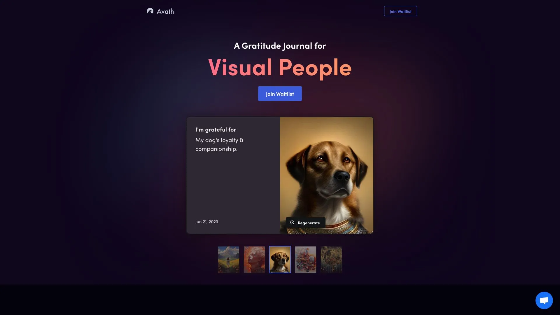 Avath: AI-Powered Visual Journaling App | Creati.ai