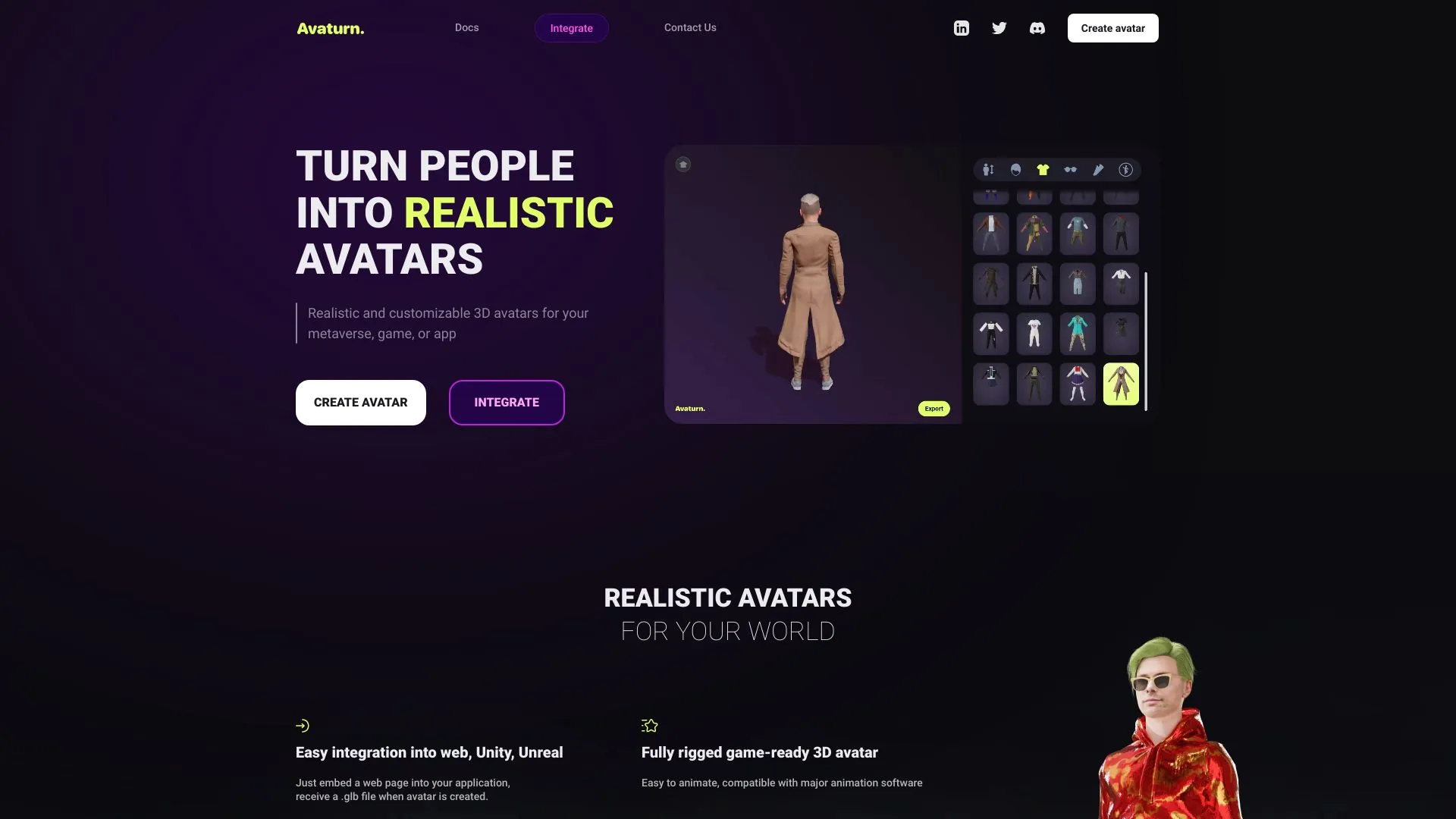 Avaturn - Realistic 3D Avatar Creation from Selfies | Creati.ai