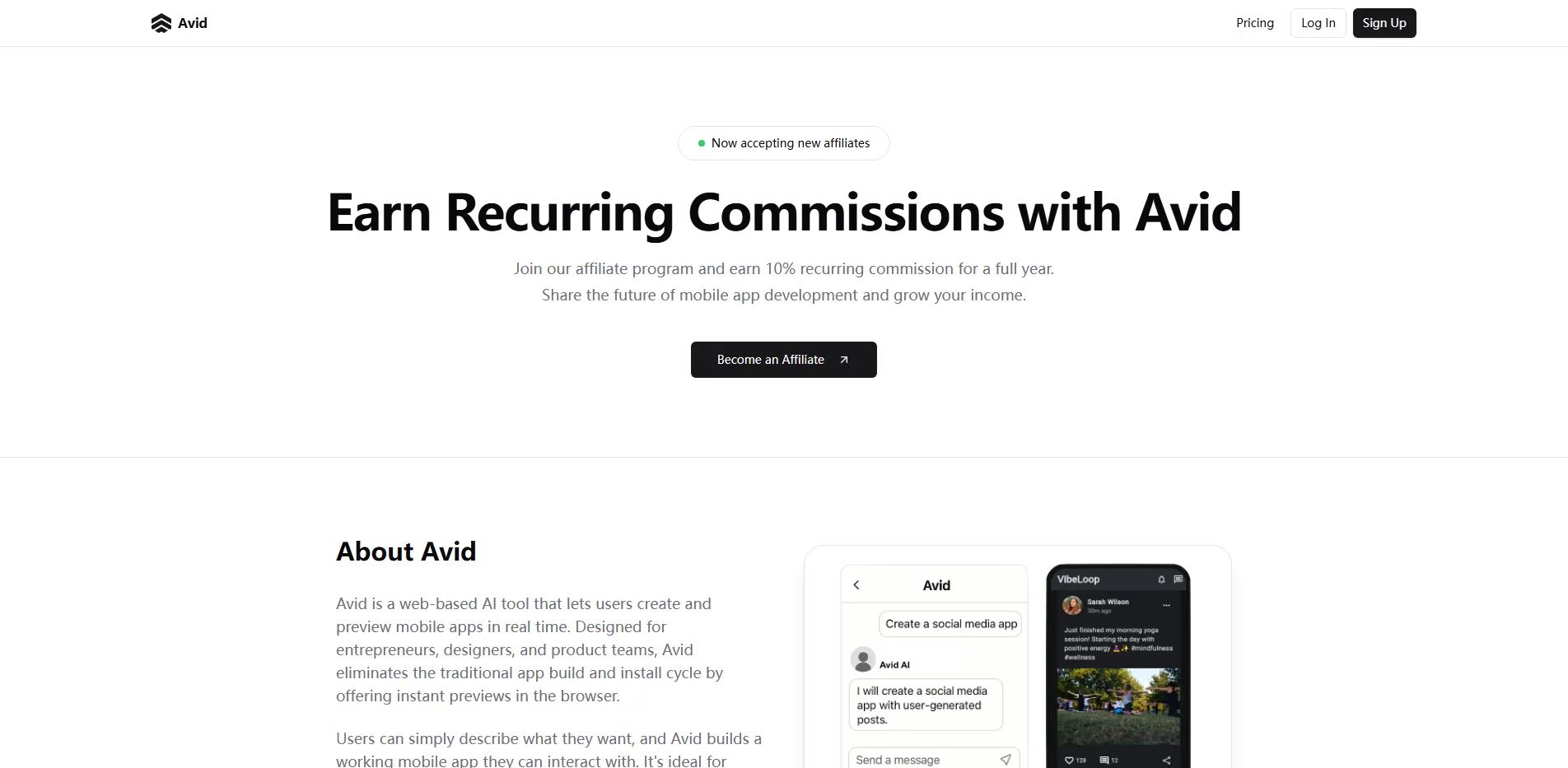 Avid: Tu Asistente de Redes Sociales AI | Creati.ai