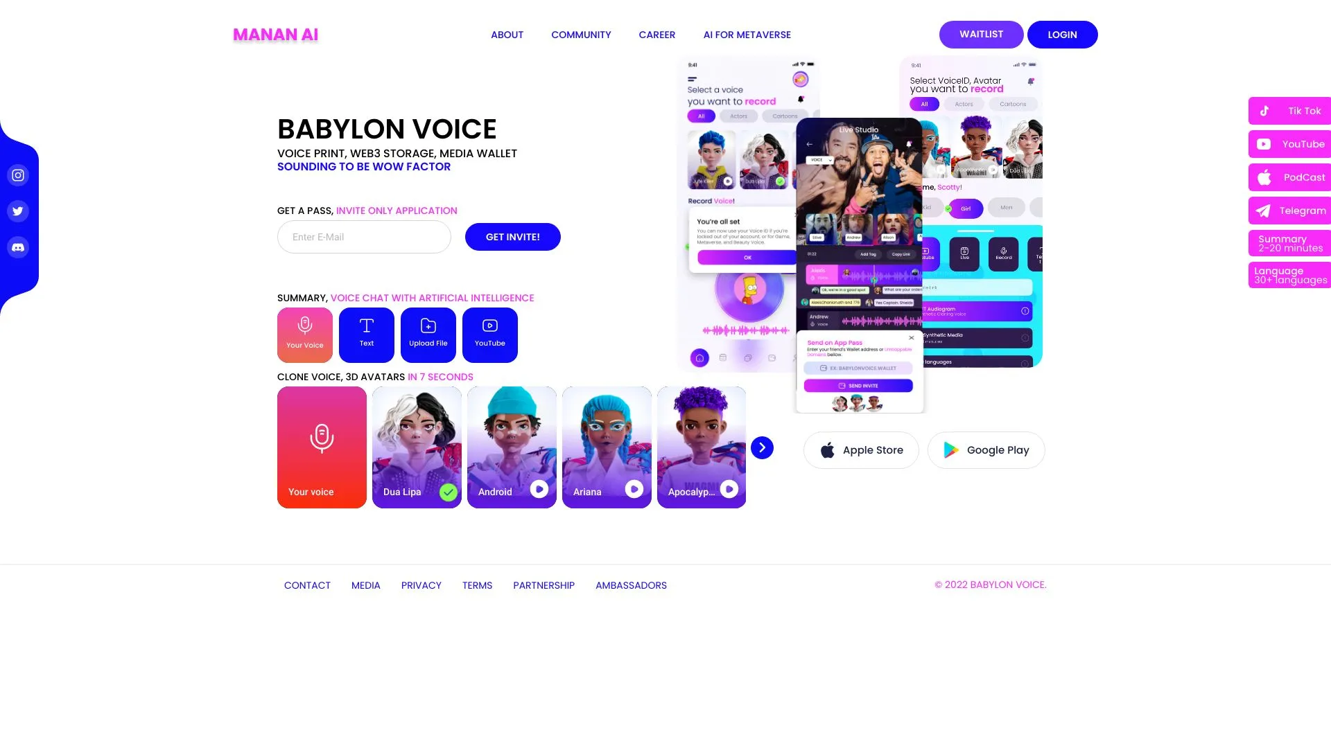 Babylon Voice: AI-Powered Voice Cloning & Chat Tools | Creati.ai