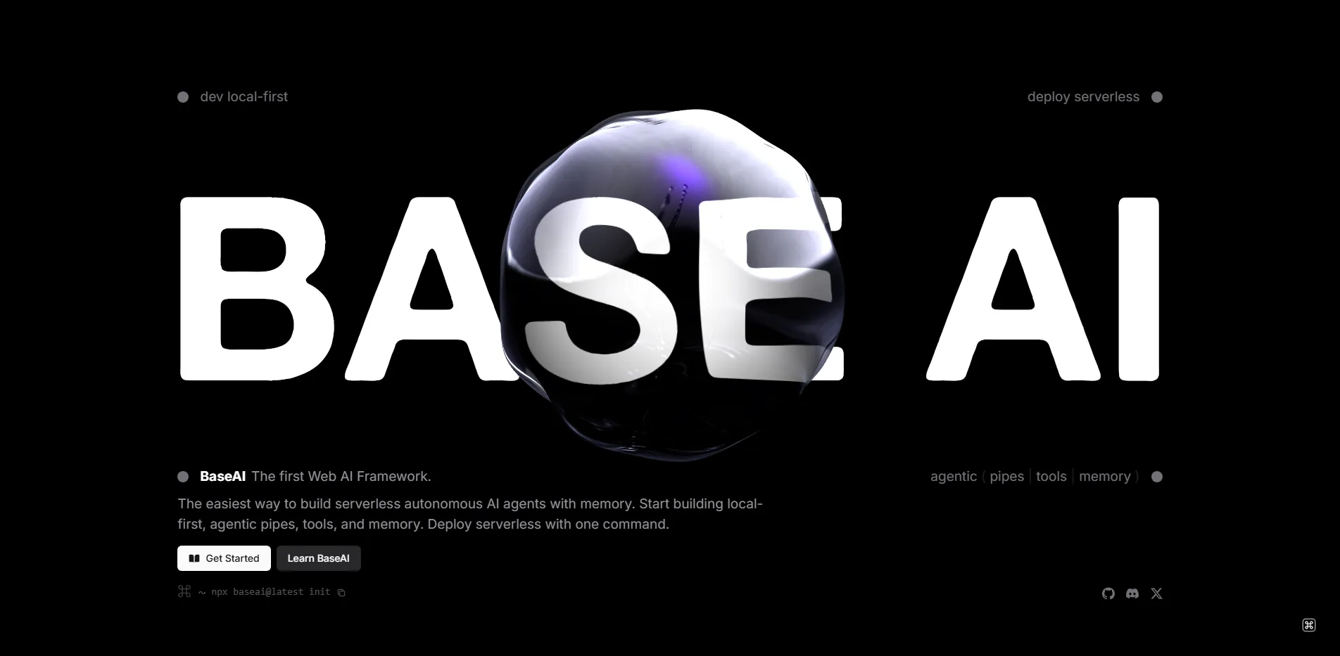 BaseAI - The first Web AI Framework | Creati.ai