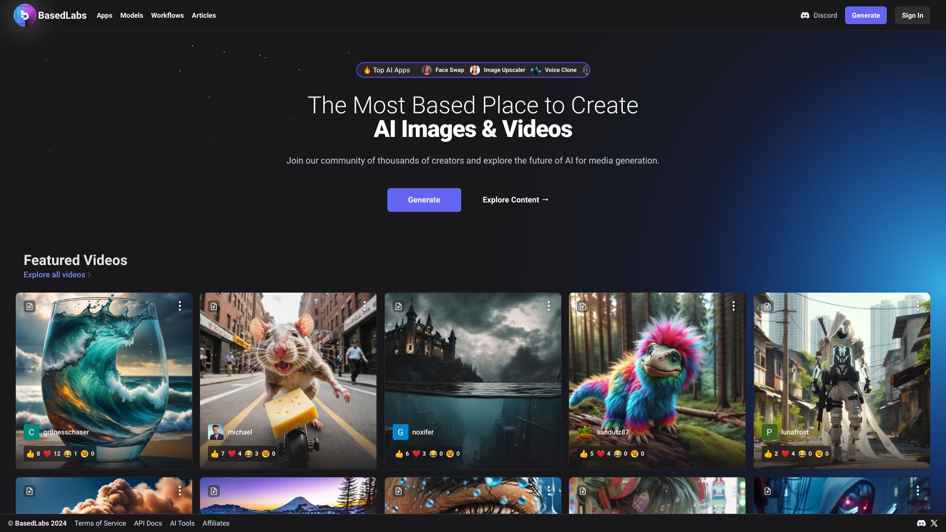 BasedLabs.ai - KI-gestützter Bild- und Videokreator | Creati.ai