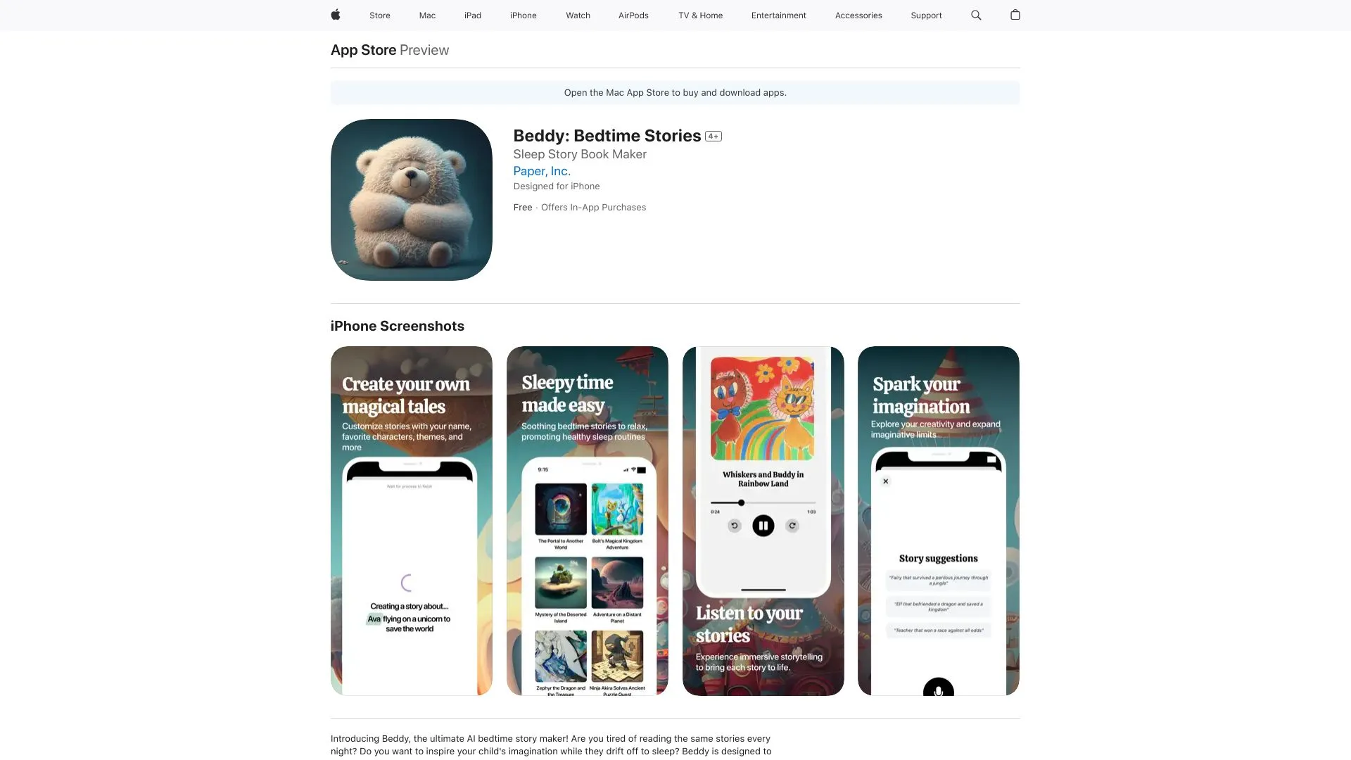 Beddy: AI-Powered Bedtime Stories for Kids | Creati.ai