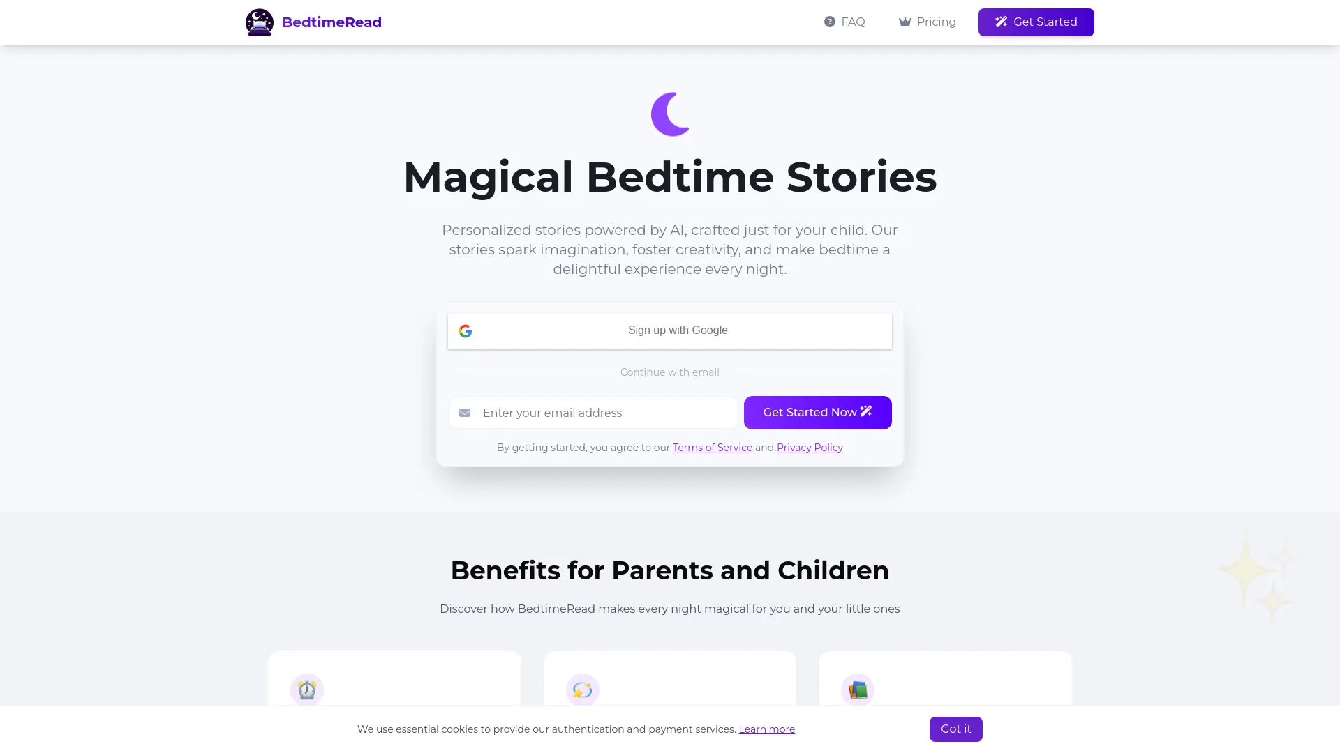 BedtimeRead: Personalized Bedtime Stories for Kids | Creati.ai