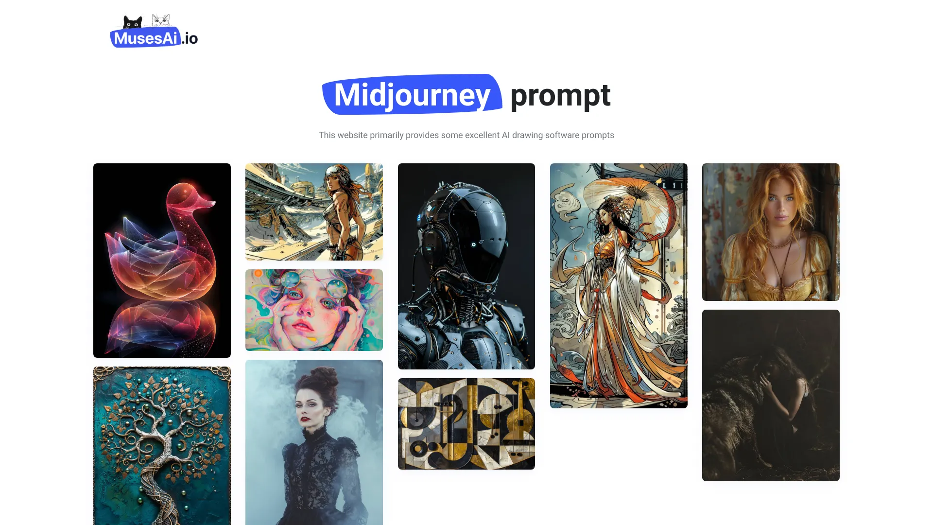 MusesAI.io: AI-Powered Midjourney Prompt Sharing | Creati.ai