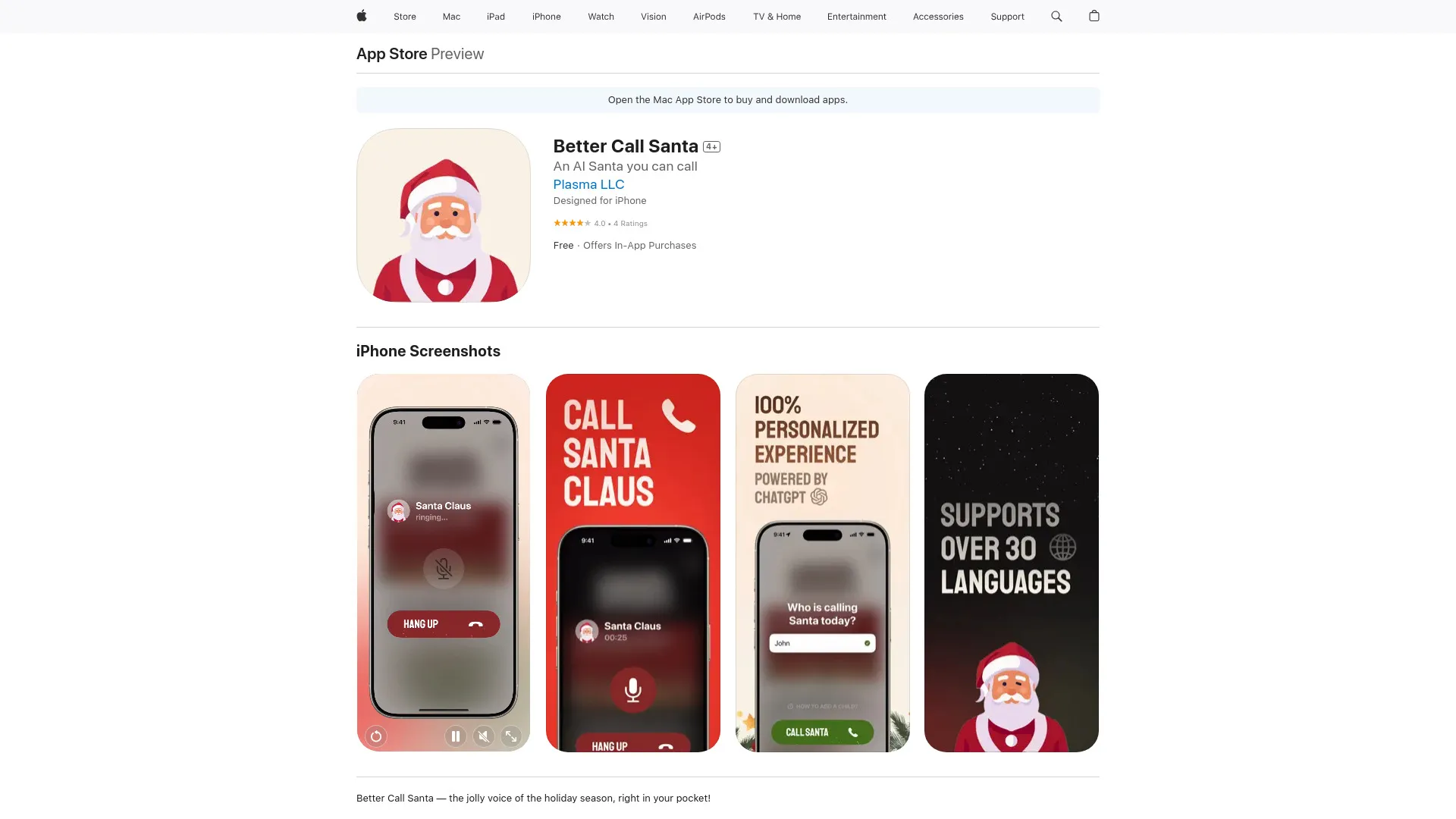 Better Call Santa - Personalized Santa Calls | Creati.ai