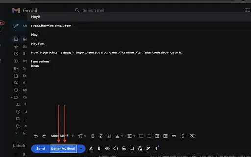 Better My Email Plugin - Enhance Your Email Writing | Creati.ai