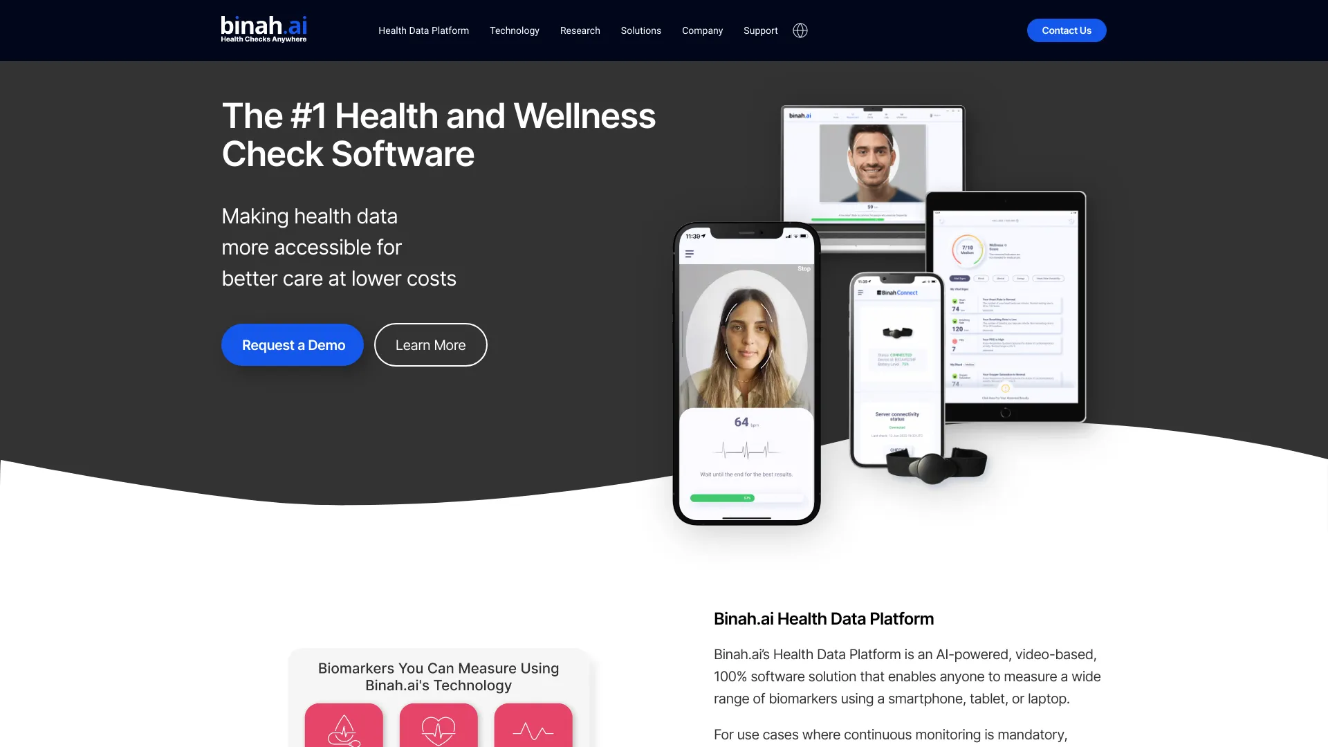 Binah.ai - AI-Driven Health Monitoring Platform | Creati.ai