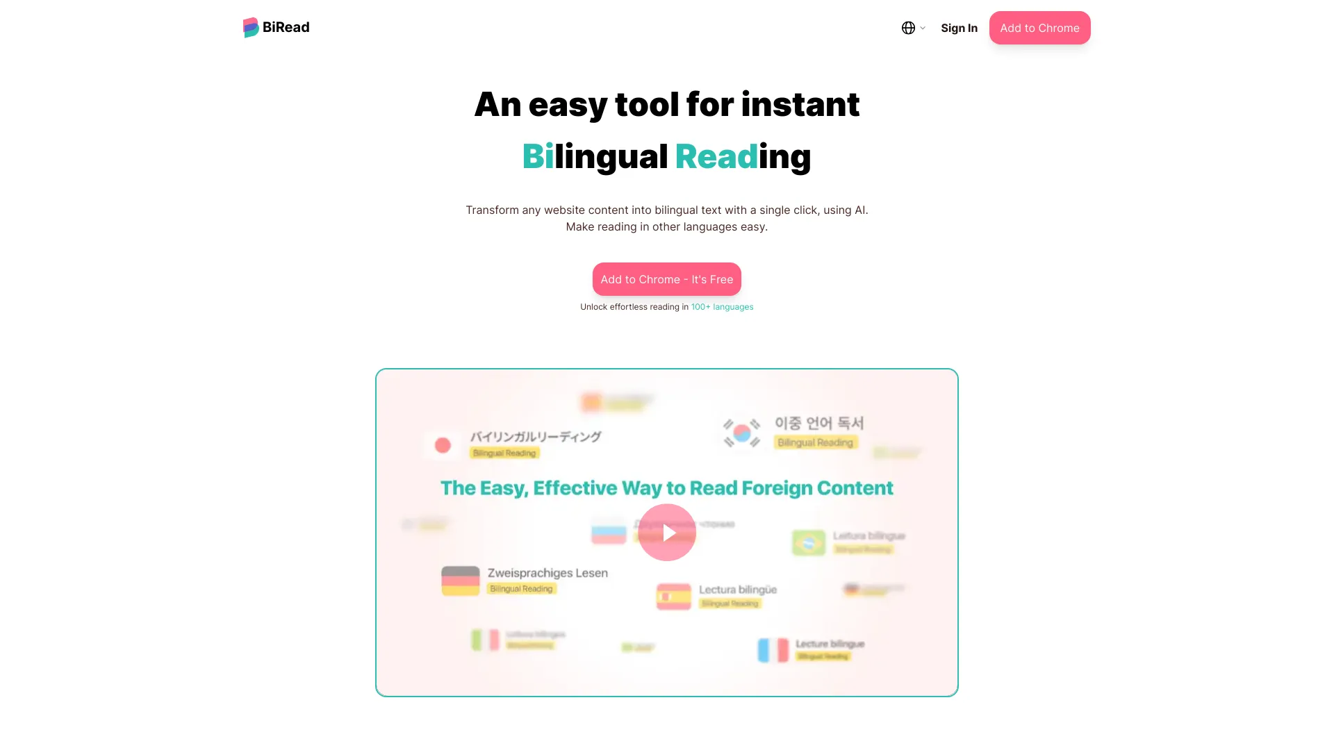 BiRead: AI-Powered Bilingual Text Transformation | Creati.ai