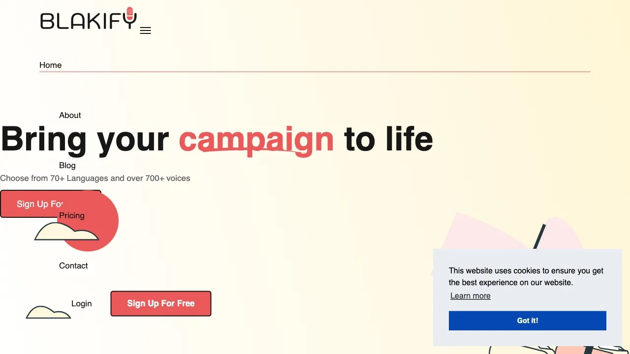 Blakify - AI-Powered Text-to-Speech Software | Creati.ai