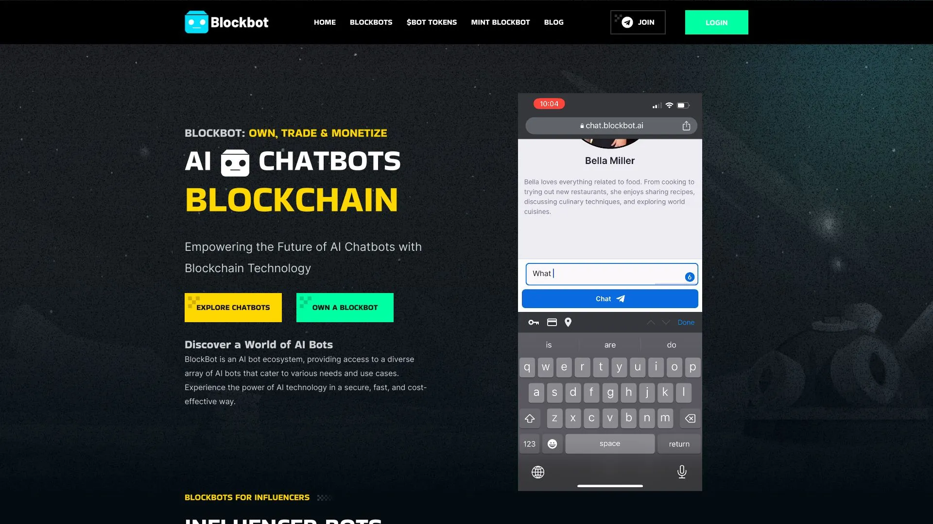 BlockBot: Decentralized AI Bots on Blockchain | Creati.ai