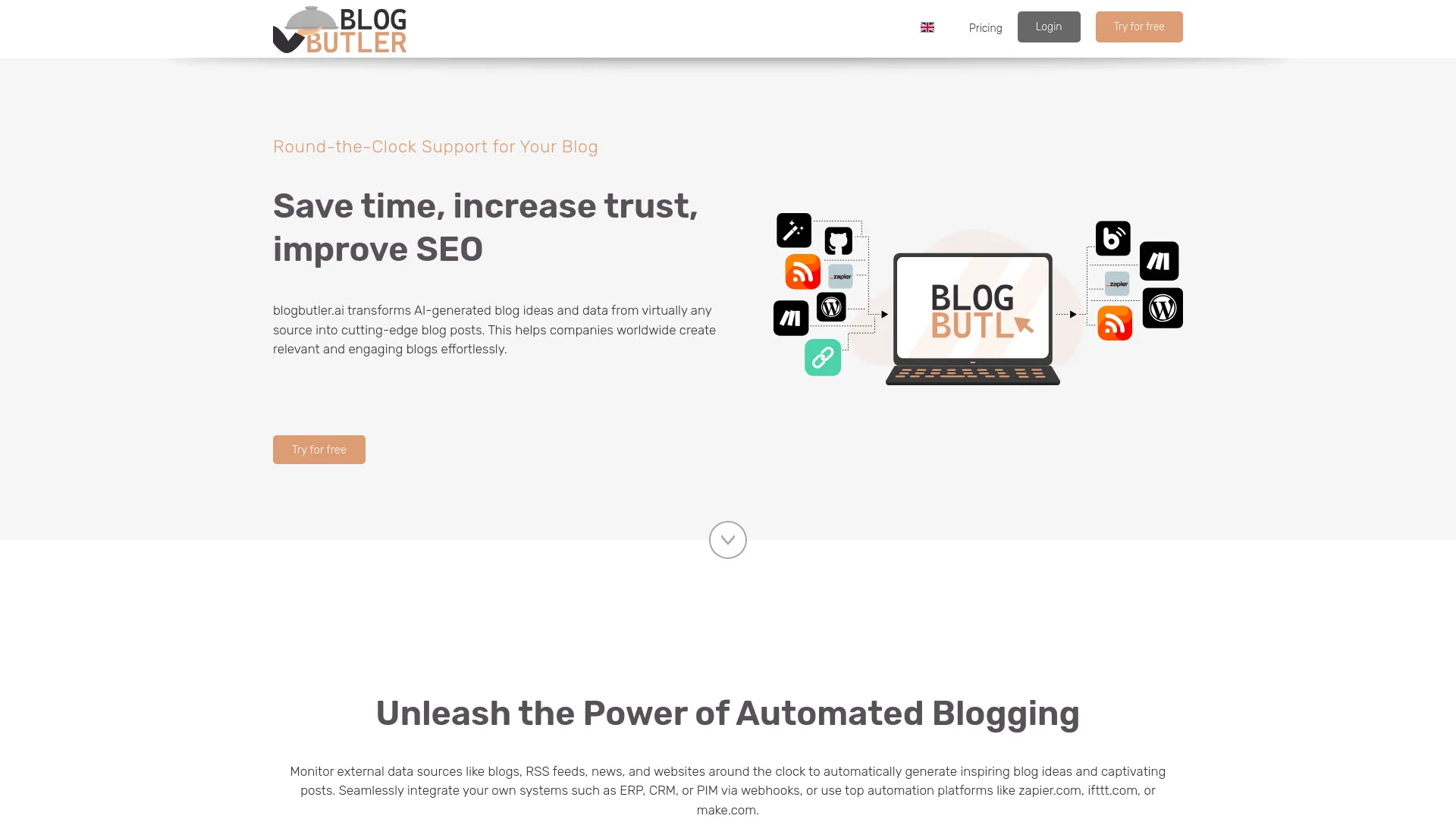 Automate Your Blog Posts with Blogbutler.ai | Creati.ai