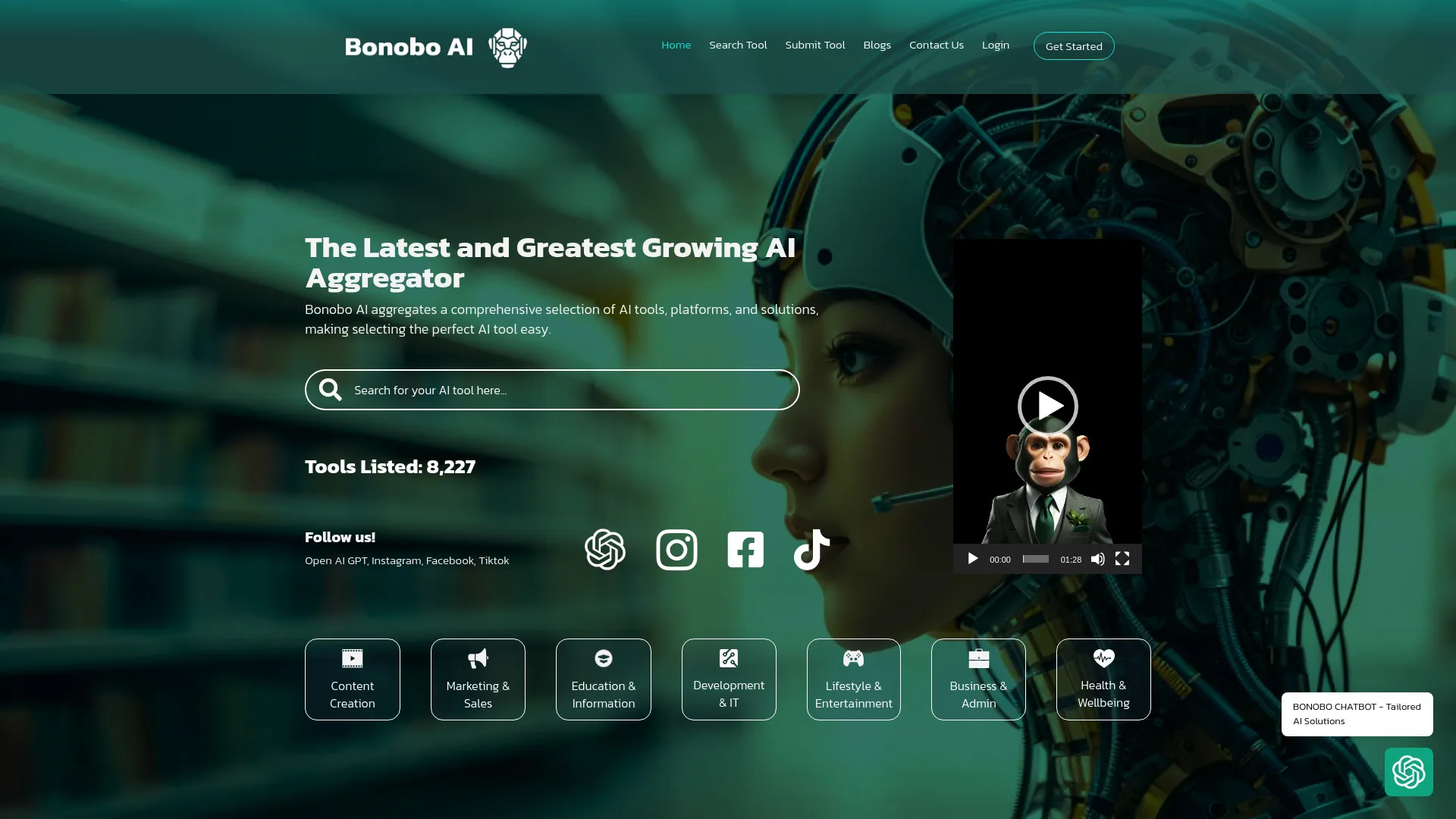 Bonobo AI: Your Go-To AI Tools Directory | Creati.ai