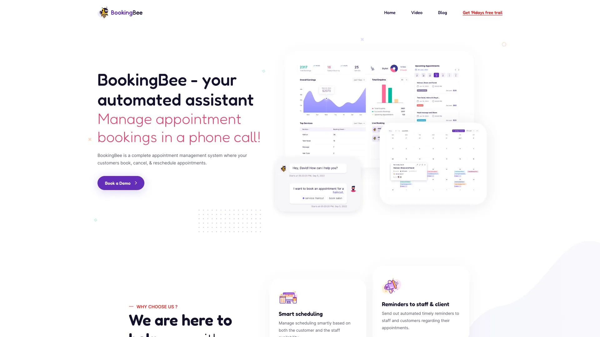 BookingBee.ai - AI-powered Appointment Scheduling | Creati.ai