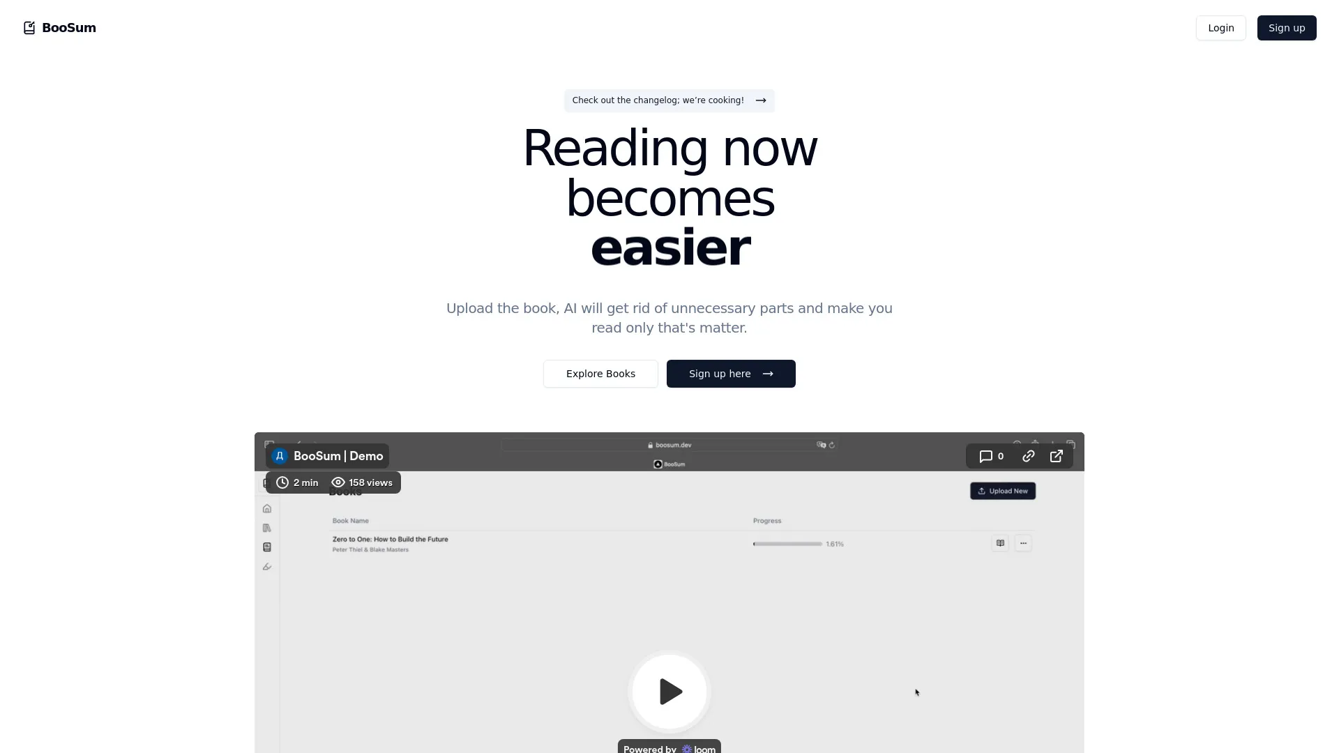 BooSum - AI-Powered Book Summarization and Reading | Creati.ai