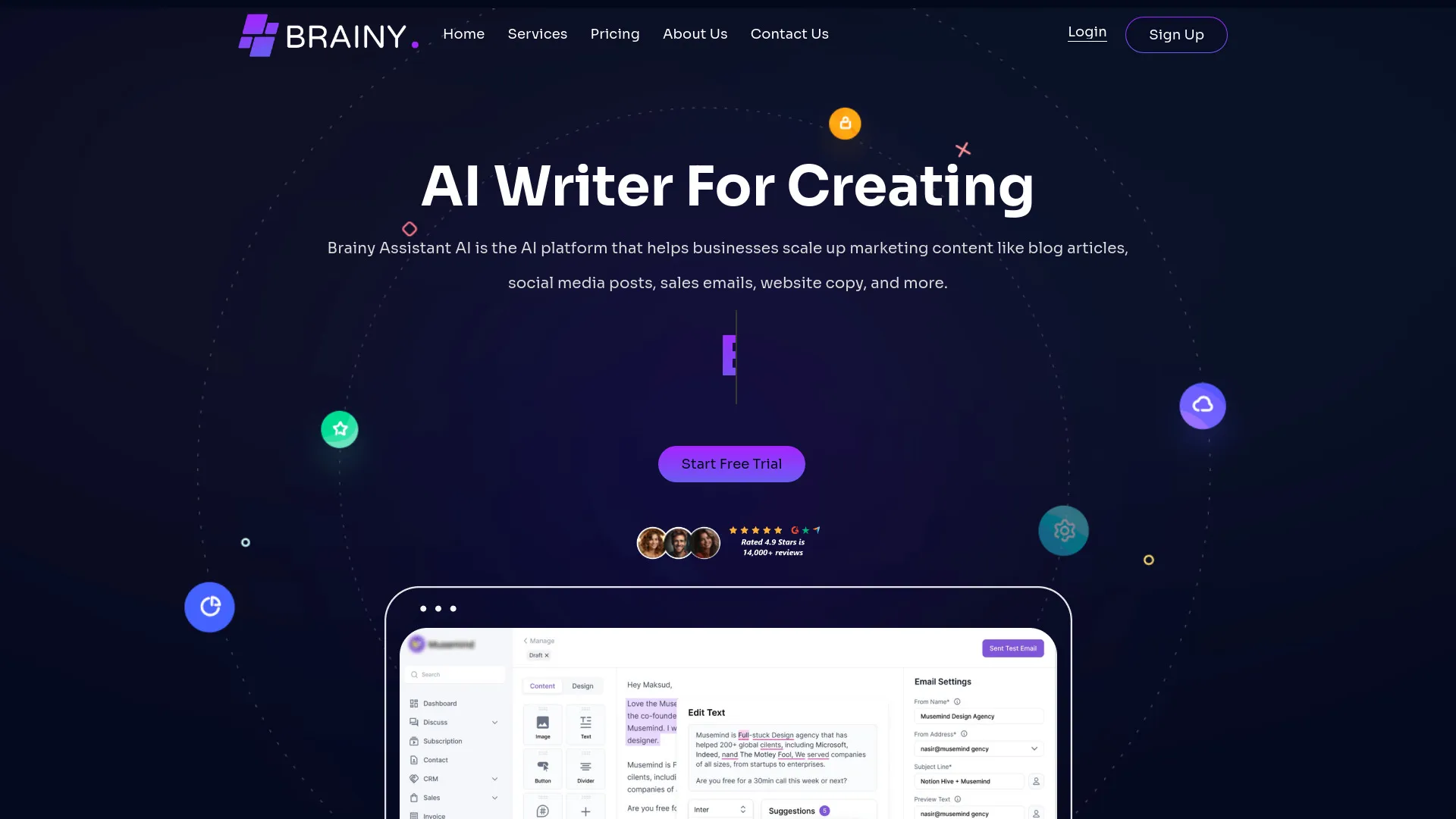 Brainy Assistant AI - Leading Content Creation Platform | Creati.ai