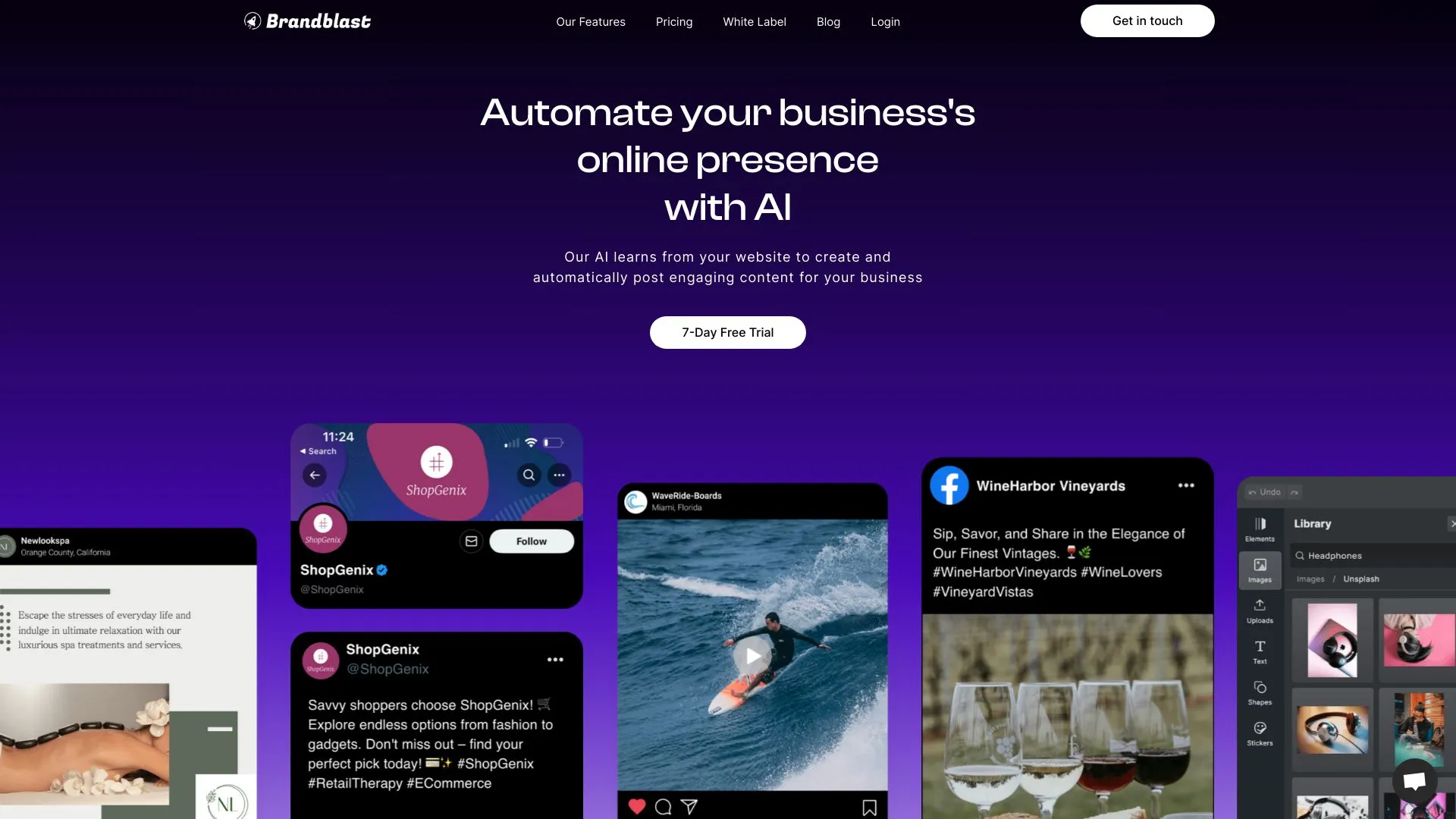 BrandBlast.ai - AI-Powered Social Media Automation | Creati.ai