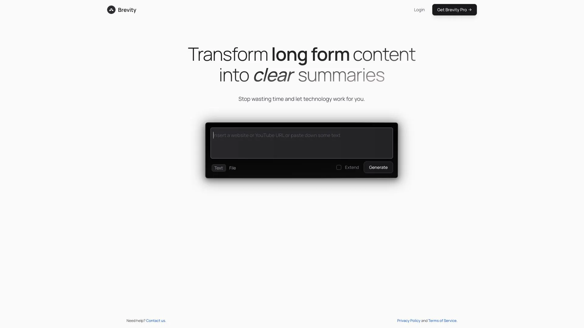 Brevity - AI-Powered Content Summarization Tool | Creati.ai
