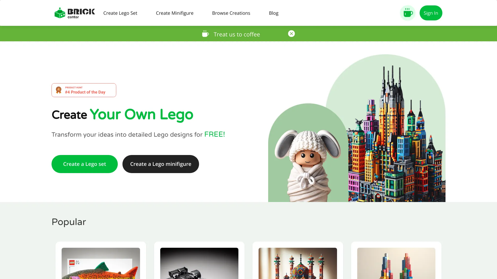 Create Custom Lego Designs with Brick Center's AI Tools | Creati.ai