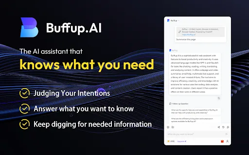 Buffup AI Copilot - 1000+ Bots for Enhanced Chatting | Creati.ai