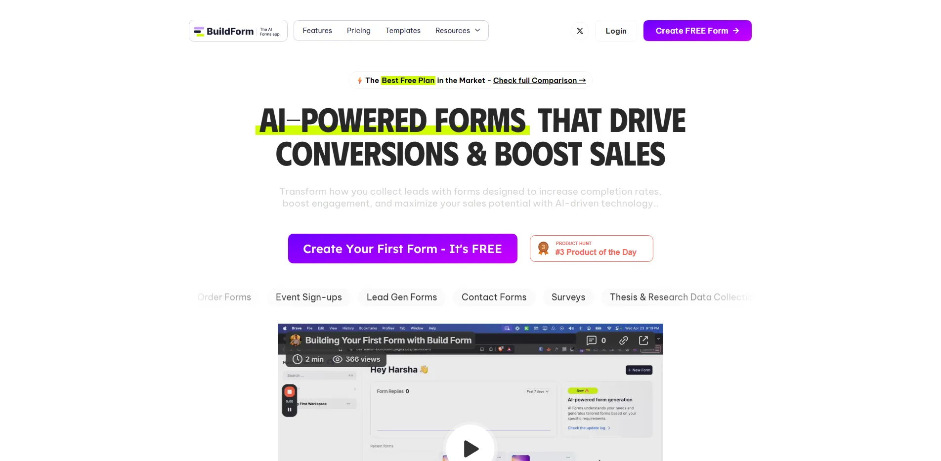Buildform - Creación de formularios impulsada por IA | Creati.ai