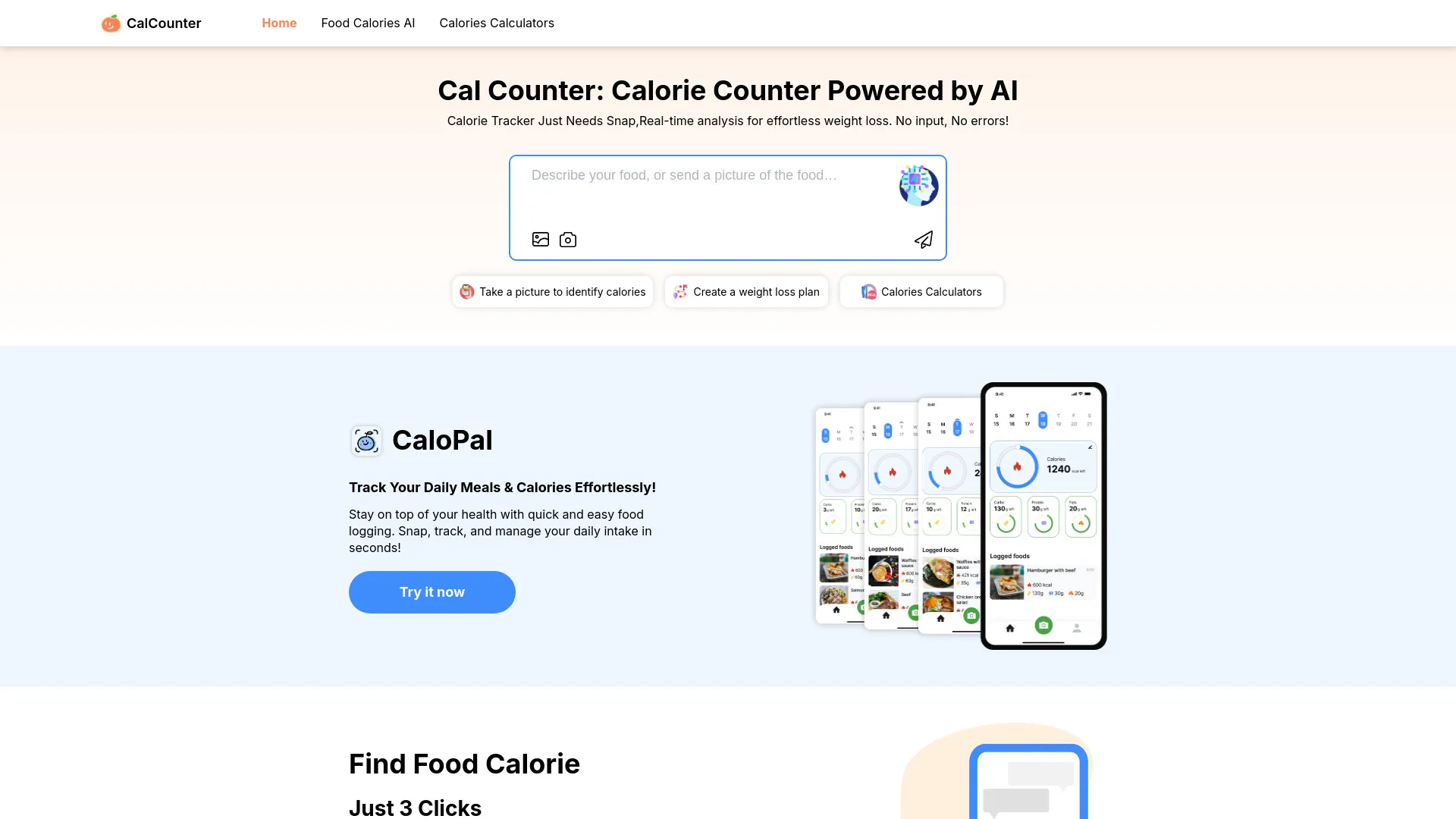 CalCounter: AI-Powered Calorie Tracking & Dietary Advice | Creati.ai