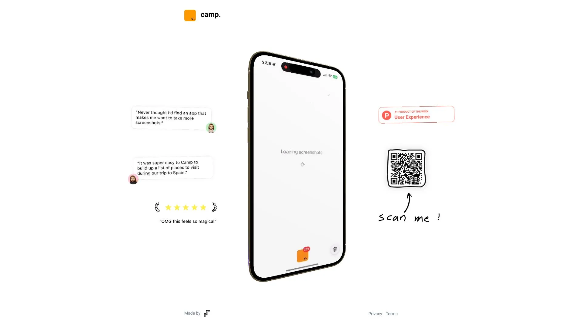 Camp – Simplify Screenshot Management with Ease | Creati.ai