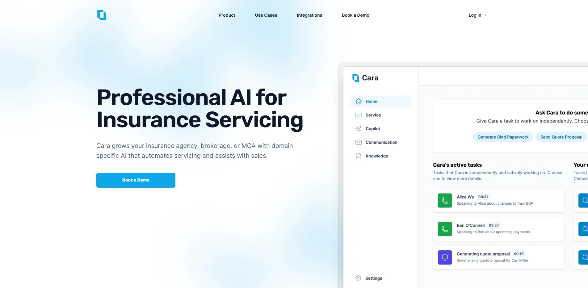 Cara - Sistema de IA para Agencias de Seguros | Creati.ai