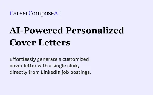 CareerComposeAI: Effortless Cover Letter Generator | Creati.ai