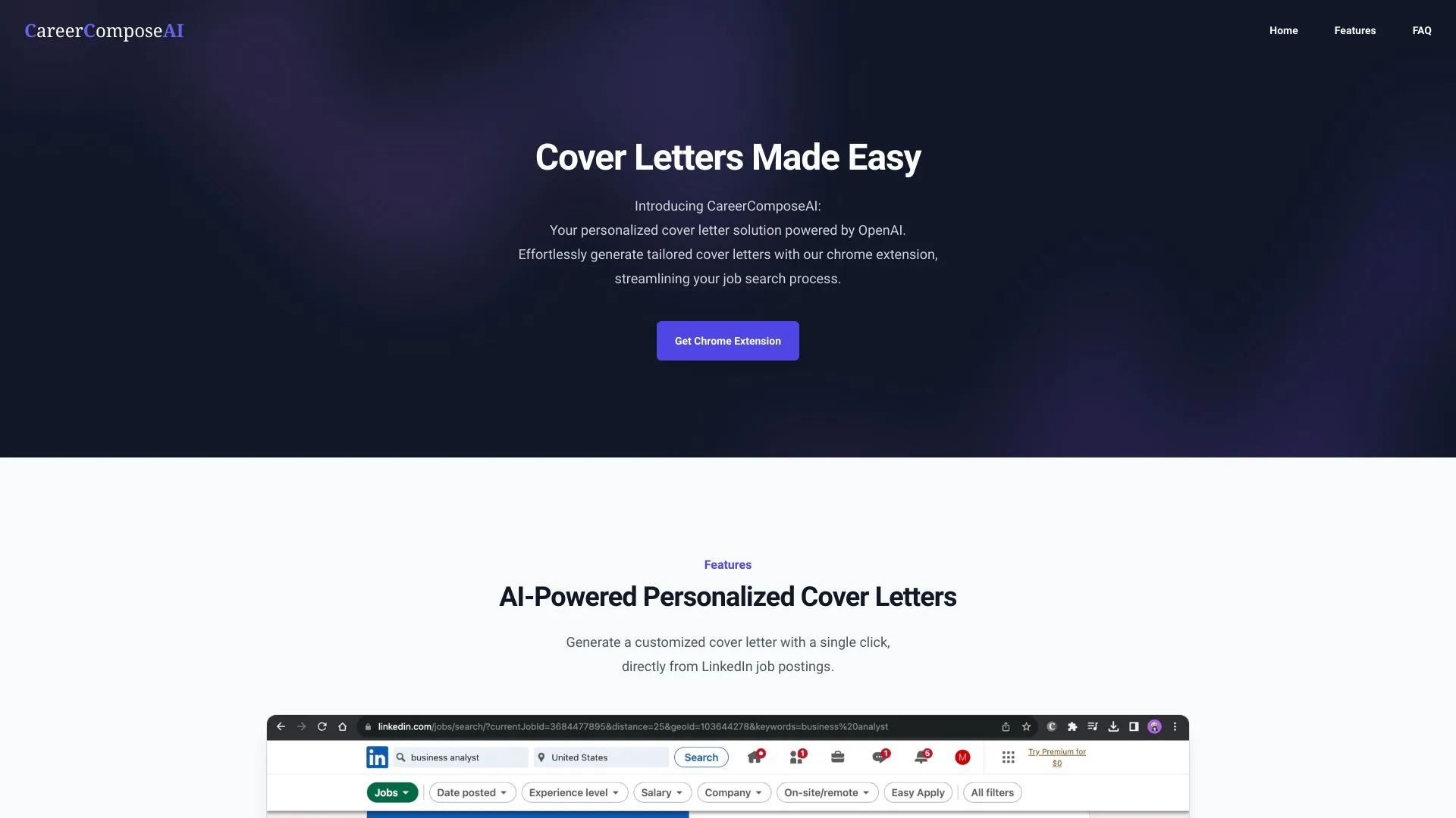 CareerComposeAI: Effortlessly Generate Personalized Cover Letters ...