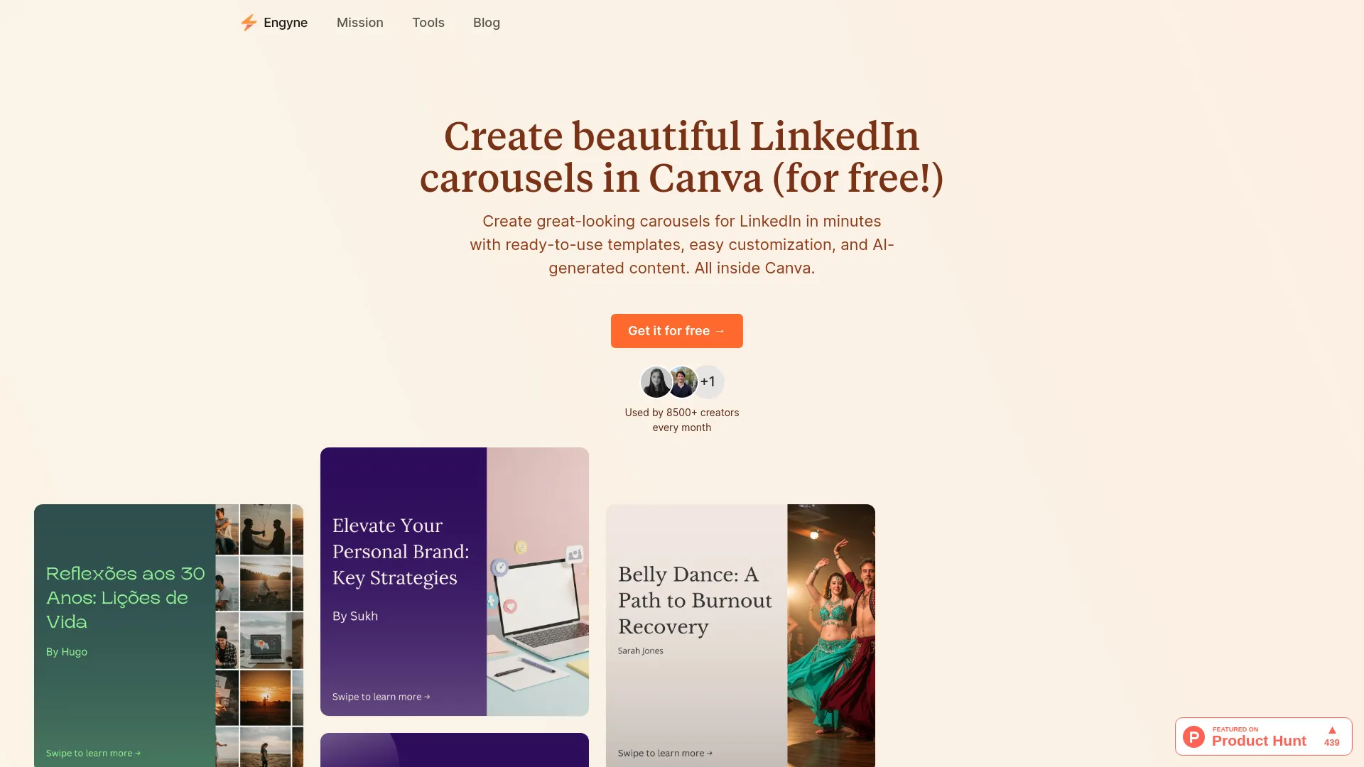Create Beautiful LinkedIn Carousels with Carousel Studio | Creati.ai