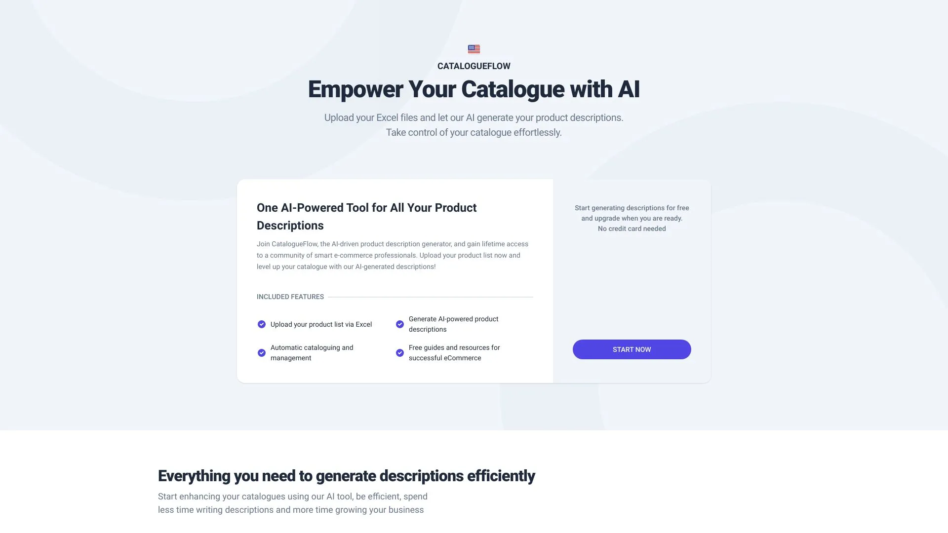 CatalogueFlow: Automatiza descripciones de productos con IA | Creati.ai