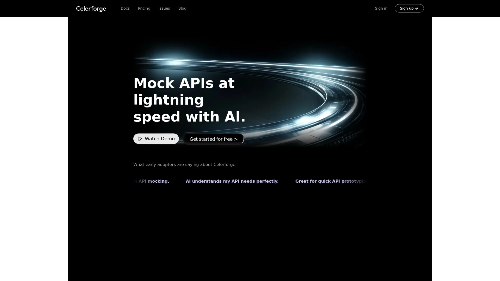 Celerforge: AI-Powered Mock API Creation & Testing | Creati.ai