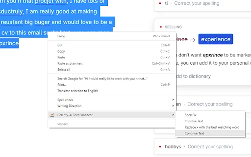 Celerity AI Text Enhancer - Boost Your Writing Speed | Creati.ai
